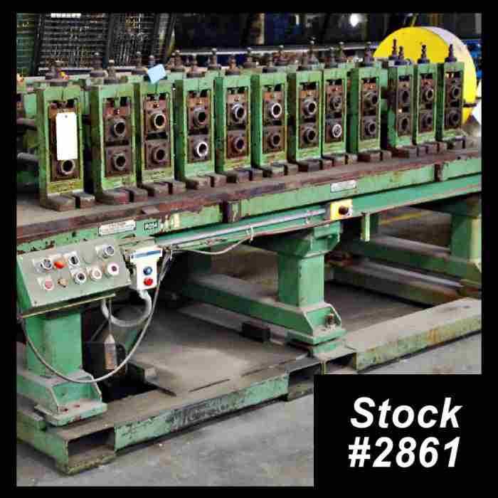 Used Contour Roll Former For Sale 12 Stand x 1-1/2" x 8" Ohio