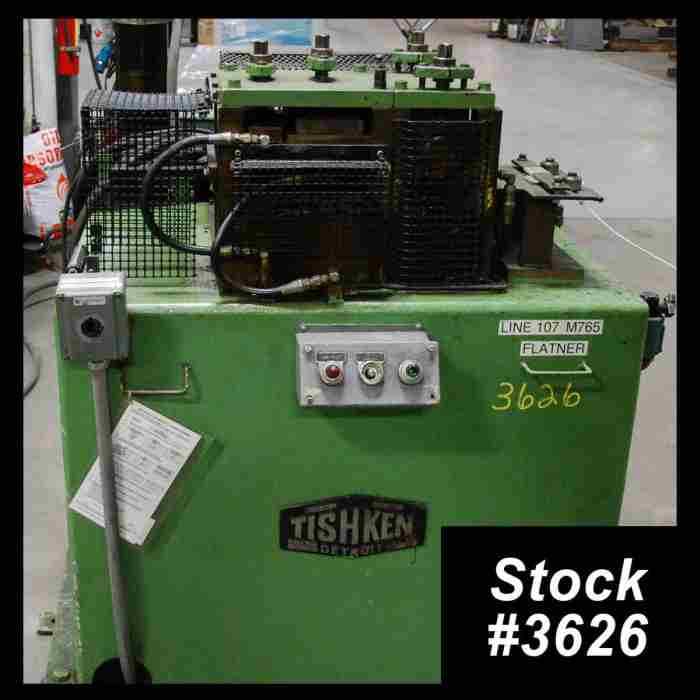 Used Coil Flattener For Sale 6" Strip Width, 5 Roll, Control Panel